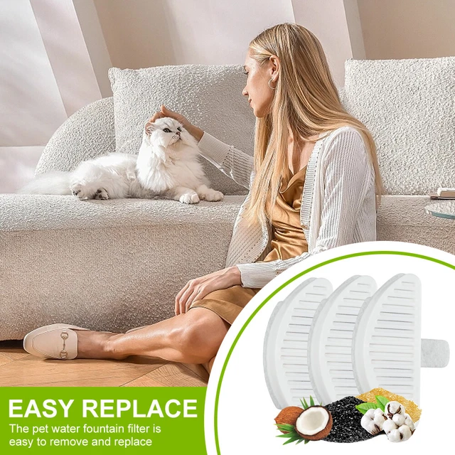 WIRELESS AUTOMATIC 5 Layers Filtration System Hygiene Pet Water ...