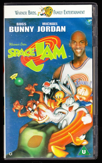 MICHAEL JORDAN SPACE Jam VHS Video 1997 Reversible Sleeve Bugs Bunny ...