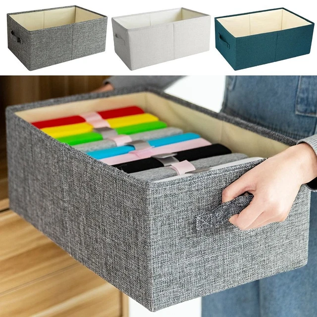 PORTABLE DRAWERS DIVIDER Storage Box Wardrobe Organizer Clothes ...