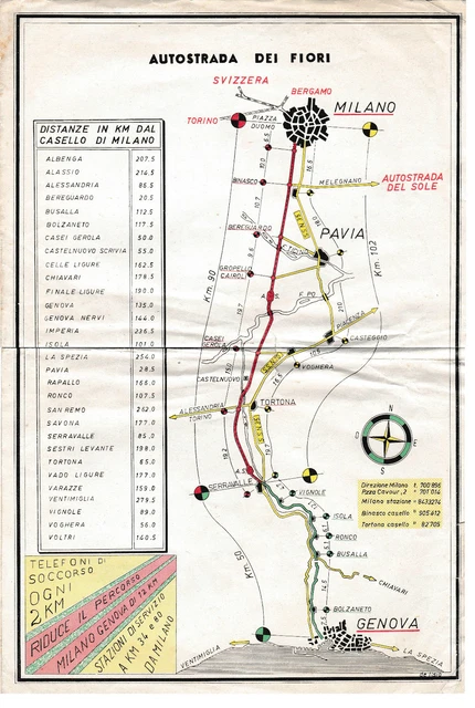 AUTOSTRADA DEI FIORI 1961 Prontuario Dei Pedaggi Divisi Per Categoria 1 ... AUTOSTRADA DEI FIORI 1961 Prontuario Dei Pedaggi Divisi Per Categoria 1 ...