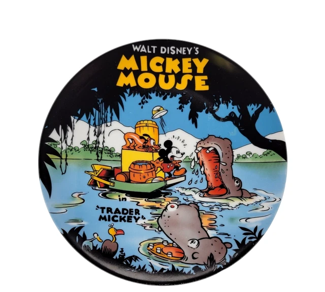 WALT DISNEY'S CARTOON Classics Plate Trader Mickey LIMITED EDITION 1607 ...