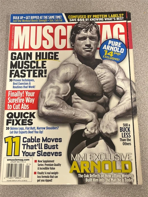 MUSCLEMAG BODYBUILDING MUSCLE magazine ARNOLD SCHWARZENEGGER 1-11 £15. ...