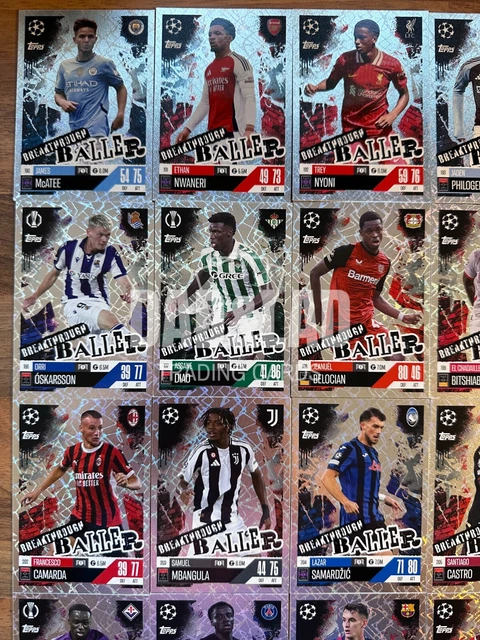MATCH ATTAX EXTRA 24/25 - Breakthrough Baller FULL SET - Contains ALL ...