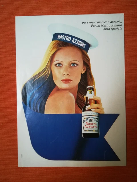 ORIGINAL ADVERTISING BEER ""Blue Ribbon"" Peroni 1976 £4.01 - PicClick UK