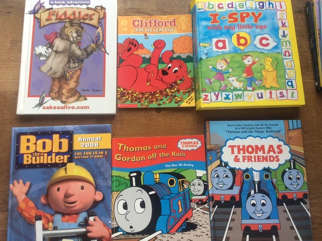 COLLECTION JOBLOT 6 Childrens Books Fiddler Clifford Bob Builder Thomas ...