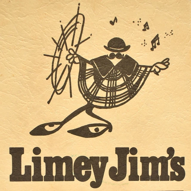 1980S LIMEY JIM'S Restaurant Menu COVER ONLY Hyatt House Hotel Orlando ...