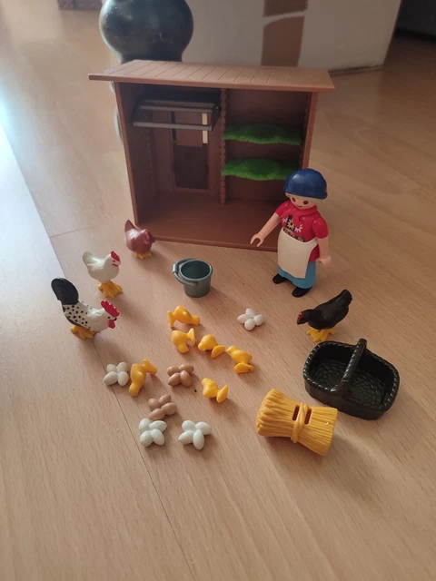 PLAYMOBIL POULAILLER POULE coq poussin 4492 EUR 8,50 - PicClick FR