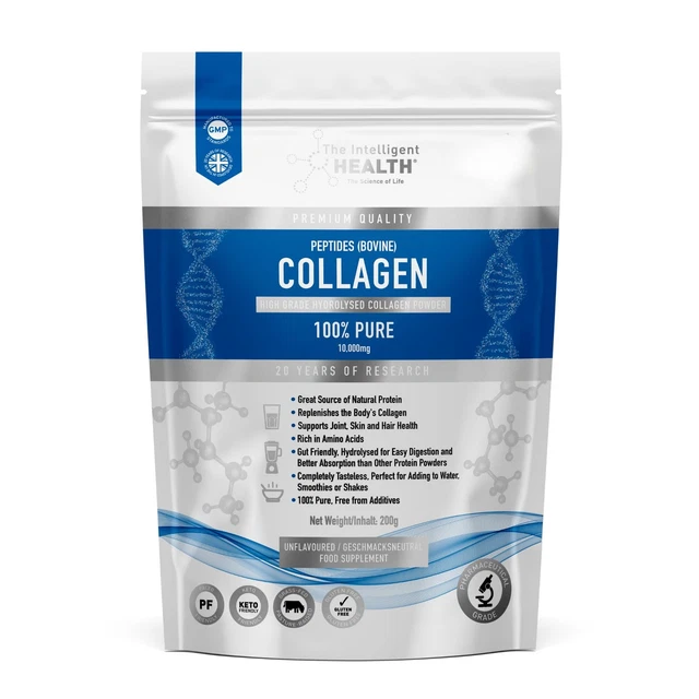 COLLAGEN POWDER HYDROLYSED Bovine Peptides Unflavoured Protein Formula ...