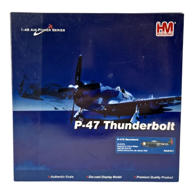 HOBBY MASTER 1/48 P-47D Razorback Frank Klibbe 61St Fs/56Th Fg Model ...