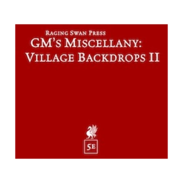 RAGING SWAN D&D 5e GM's Miscellany - Village Backpound II (5E) Neuf EUR ...