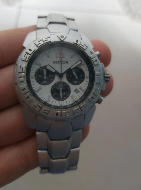 OROLOGIO SECTOR 175 Vintage anni 90 Chronograph Quartz Water Resistant ...