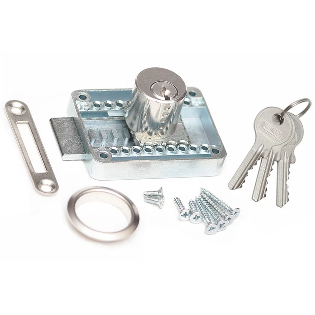 MÖBELSCHLOSS RIEGELSCHLOSS ZYLINDERSCHLOSS Lob Zylinder-Aufschraubschloss Schloß EUR 18,90 ...