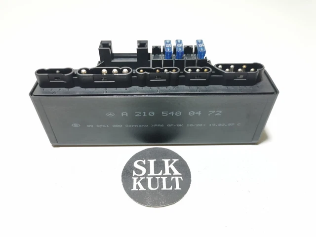 ORIGINAL MERCEDES SLK R170 Relaisleiste A2105400472 Relaiseinheit K40 ...