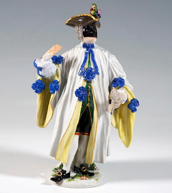 MEISSEN FIGURE KOMÖDIANT Advokato Commedia Dell' Arte J.J. Kaendler Mnr ...