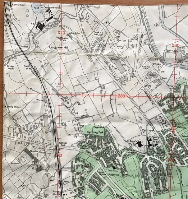 ORIGINAL TROUBLES-ERA BRITISH Army ‘Tribal’ Map Of Newry, Northern ...