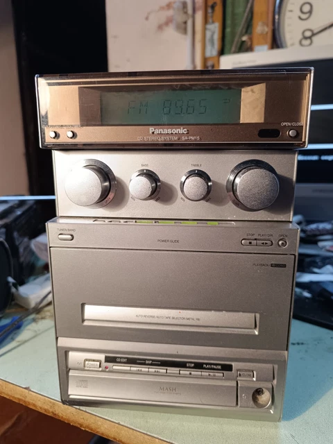 PANASONIC SA - PM15 Stereo CD Radio Cassette EUR 35,00 - PicClick IT