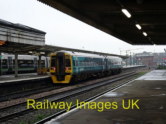 RAILWAY PHOTO CLASS 158 DMU - A train from Aberystwyth at Shrewsbury ...