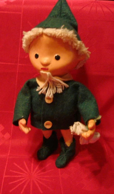 DDR, SANDMANN, SANDMÄNNCHEN mit grüner Jacke, sehr alt, Puppe, Vintage ...