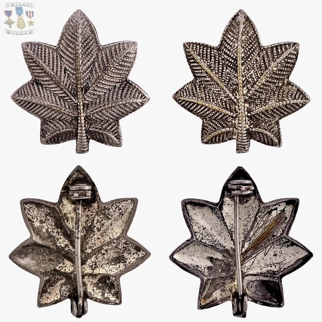 WWII US ARMY LIEUTENANT COLONEL RANK INSIGNIA “ACID TEST” 1-1/8 x 1-1/ ...