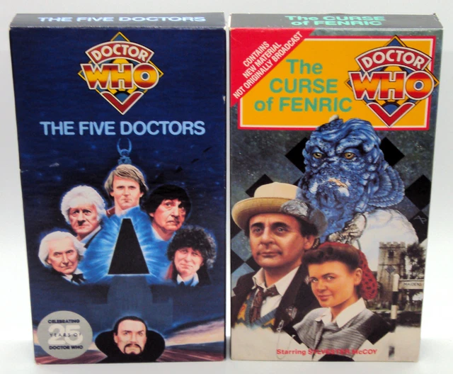DOCTOR WHO THE FIVE DOCTORS & CURSE OF FENRIC VHS Sylvester McCoy Tom ...