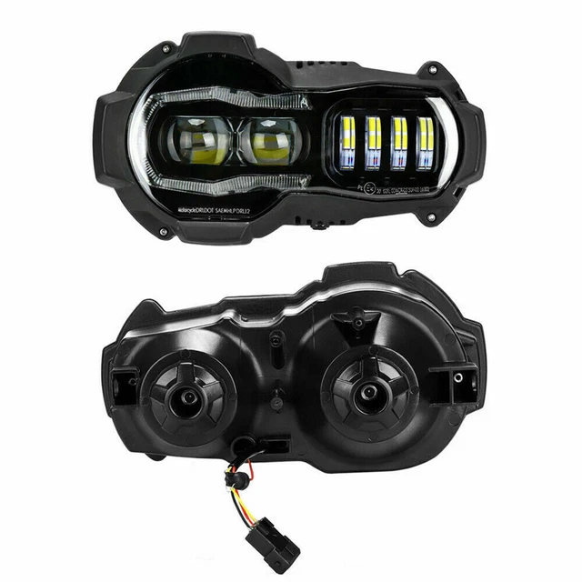 LED SCHEINWERFER DAYMAKER BMW R 1200 GS + R 1200 GS Adv. mit E ...