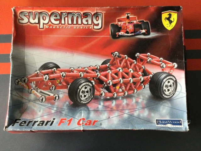 RARE FERRARI F1 Car Supermag Plast Wood Set Code 0199, Official ...
