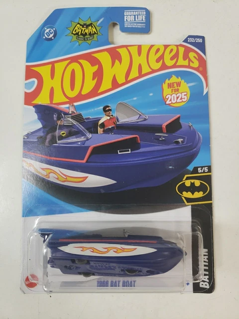 HOT WHEELS 2025 M Case 1966 Bat Boat Batman Classic TV Series 1:64 New ...