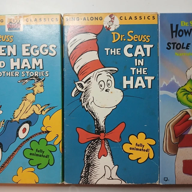 SET OF VINTAGE Dr. Seuss animated films on VHS tapes, £7.21 - PicClick UK