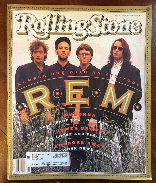 ROLLING STONE MAGAZINE Issue #607 R.E.M. June 27, 1991 Madonna Carrie Fisher £22.50 - PicClick UK