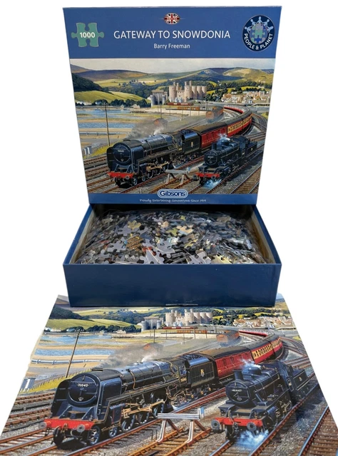 GIBSONS 1000 PIECE Jigsaw Puzzle 'GATEWAY TO SNOWDONIA' by Barry ...