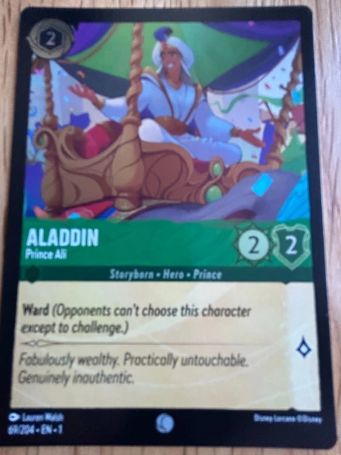 DISNEY LORCANA TCG: Foil Common Card: Aladdin - Prince Ali £1.20 ...