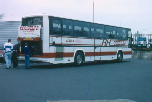 ORIGINAL BUS COLOUR Slide Of A Coliseum Angela Man Coach In Southampton ...