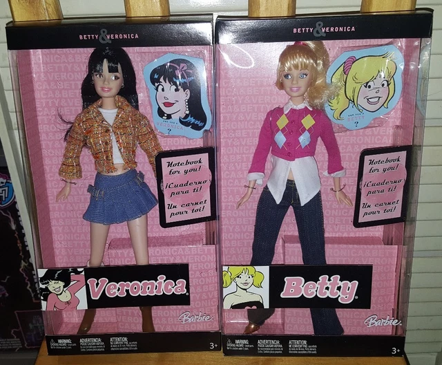 BETTY AND VERONICA Archie Comic Barbie Dolls 2 Doll Set - New $75.00 ...