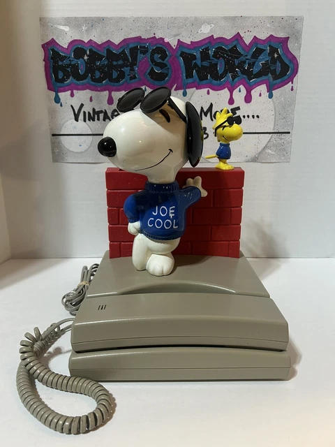 VTG 1972 PEANUTS Snoopy Joe Cool & Woodstock Touch Tone Phone TESTED ...