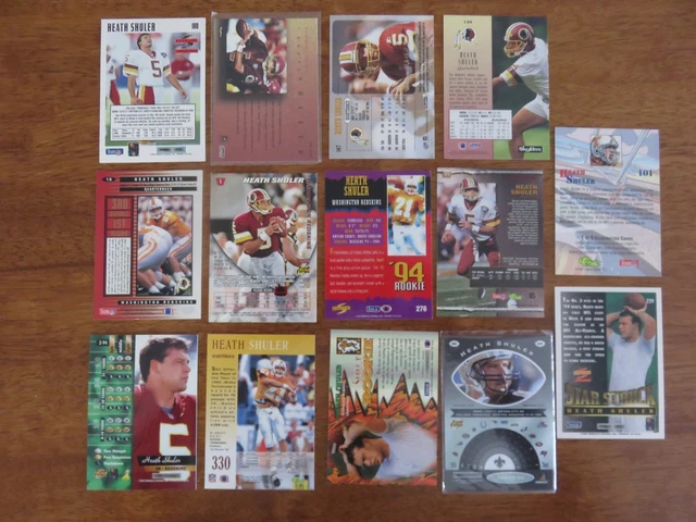 HEATH SHULER. NFL CARD SELECTION X 14. WASHINGTON REDSKINS. 1990's ...