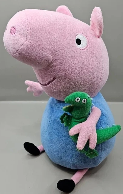 GEORGE PLUSH WITH MR DINOSAUR * PEPPA PIG soft toy TY BEANIE babies 10 ...