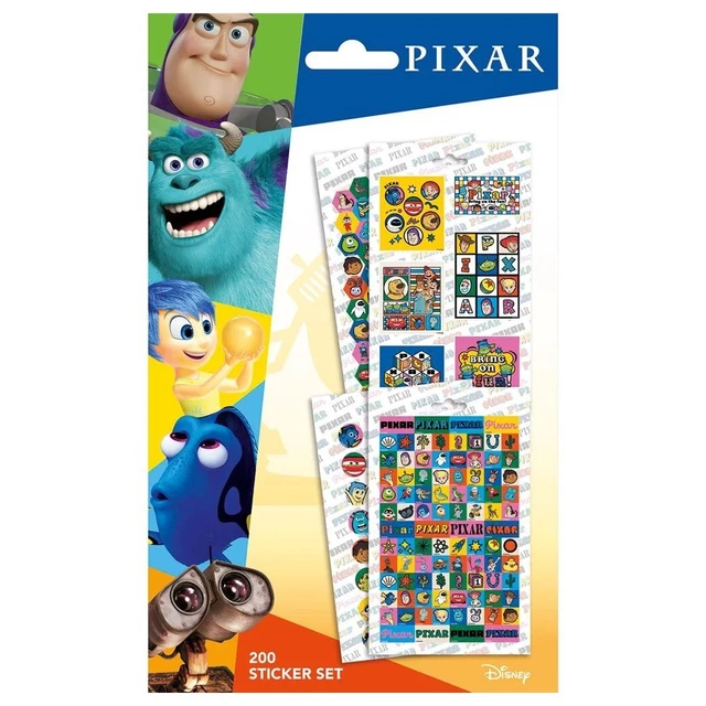 GENUINE DISNEY PIXAR Character Collection 200 Stickers Set Decals ...