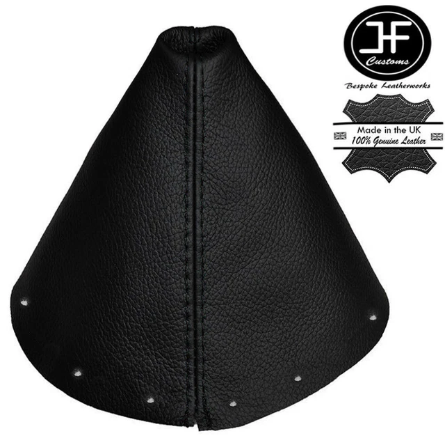 BLACK STITCH REAL Leather Fits 350Z 2003-2009 Gear Gaiter Shift Boot ...