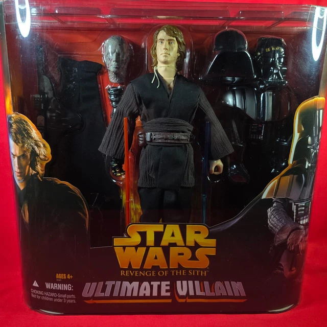 STAR WARS ROTS Ultimate Villain 12" Anakin Skywalker Darth Vader 2005 ...