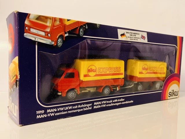 SIKU 1919 MAN-VW LKW mit Anhänger 1:55 Siku Express £43.99 - PicClick UK
