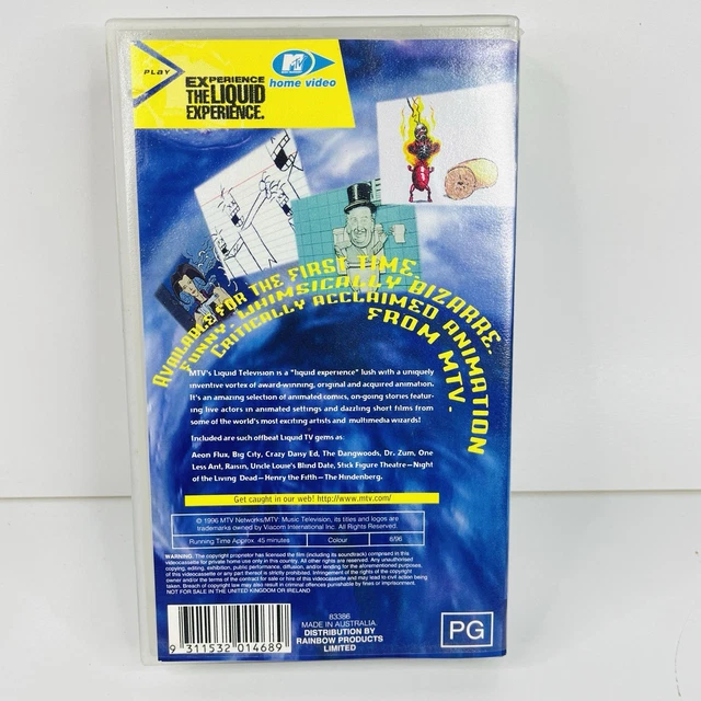 LIQUID TELEVISION VHS 1996 MTV Animated Series Aeon Flux Beavis CIC ...