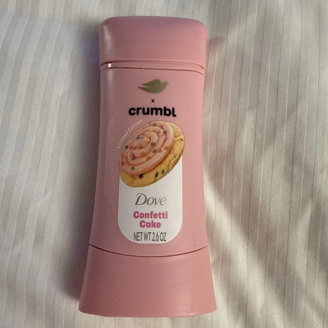 DOVE CRUMBL DEODORANT confetti cake 🍰2.6oz 🇺🇸 £15.49 - PicClick UK