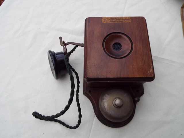VINTAGE RAILWAY SIGNAL Box Wood Wall Mounted Telephone £80.00 - PicClick UK