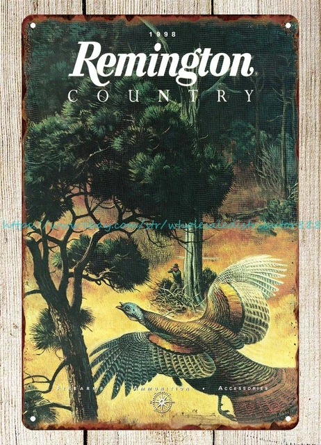 VINTAGE REPRO. CATALOG Cover art Firearms Ammunition hunting metal tin ...