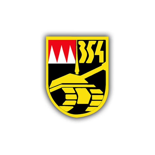 AUFKLEBER/STICKER PANZERBATAILLON 354 Wappen Emblem Abzeichen 7x5cm ...