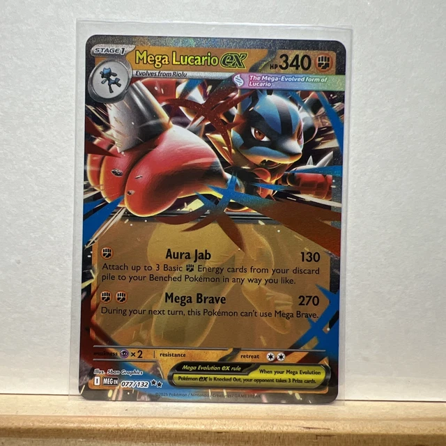 POKEMON TCG MEGA Evolution Mega Lucario ex 077/132 Pack Fresh! $11.95 ...