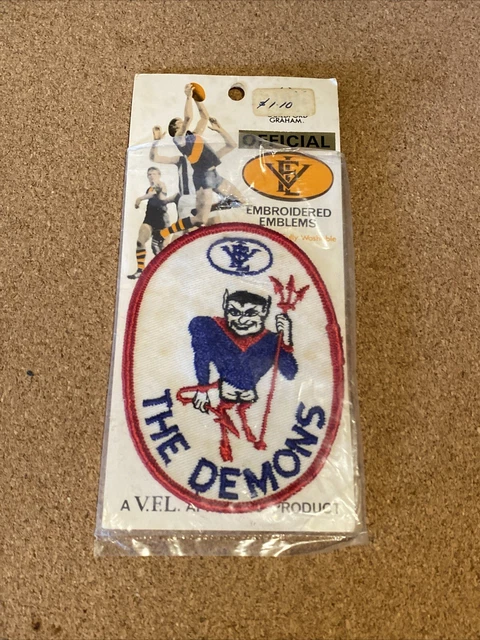 MELBOURNE DEMONS - Vintage 1970’s - Official VFL - Demons Sew On Cloth ...