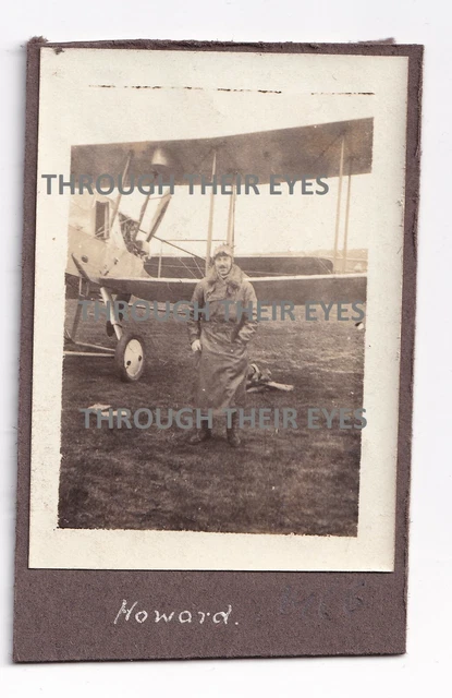 ORIGINAL WW1 PHOTOS Royal Flying Corps Pilot & his plane RFC Gosport ...