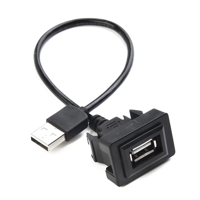 TABLEAU MONTAGE ENCASTR Usb-Car Male Femelle Extension Cable Adaptateur ...