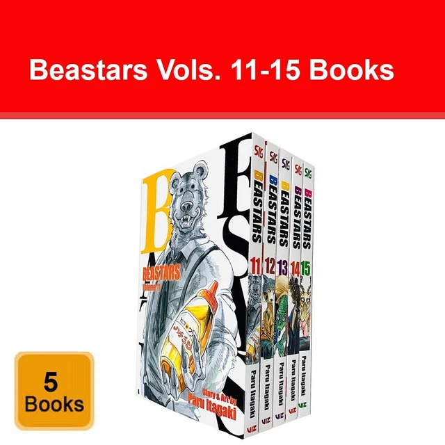 BEASTARS VOLS. 11-15 Books Collection Set by Paru Itagaki Volume 11,12 ...